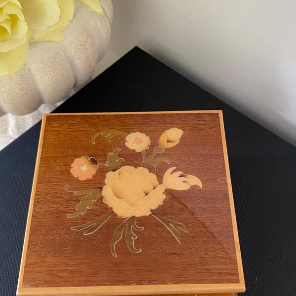 Wood Inlay Box Sorrento - Etsy
