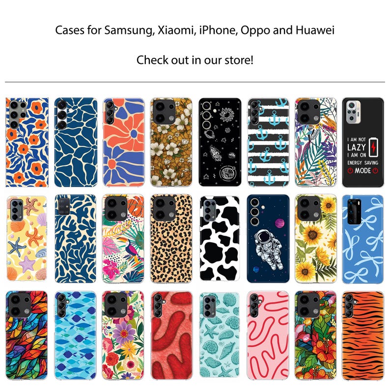 Capa de silicone Pink Coral Lines para Samsung S25 S24 S23 S22 S21 ...