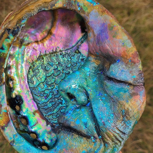 Moon Abalone Shell Altar Mother of Pearl by Shaping Spirit - Etsy