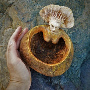 We Are Earth's Harmony, Offering Bowl Woman With Shell, by ...