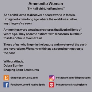 Ammonite Woman, Ancient Spirit Sculpture, by Debra Bernier, Shaping ...