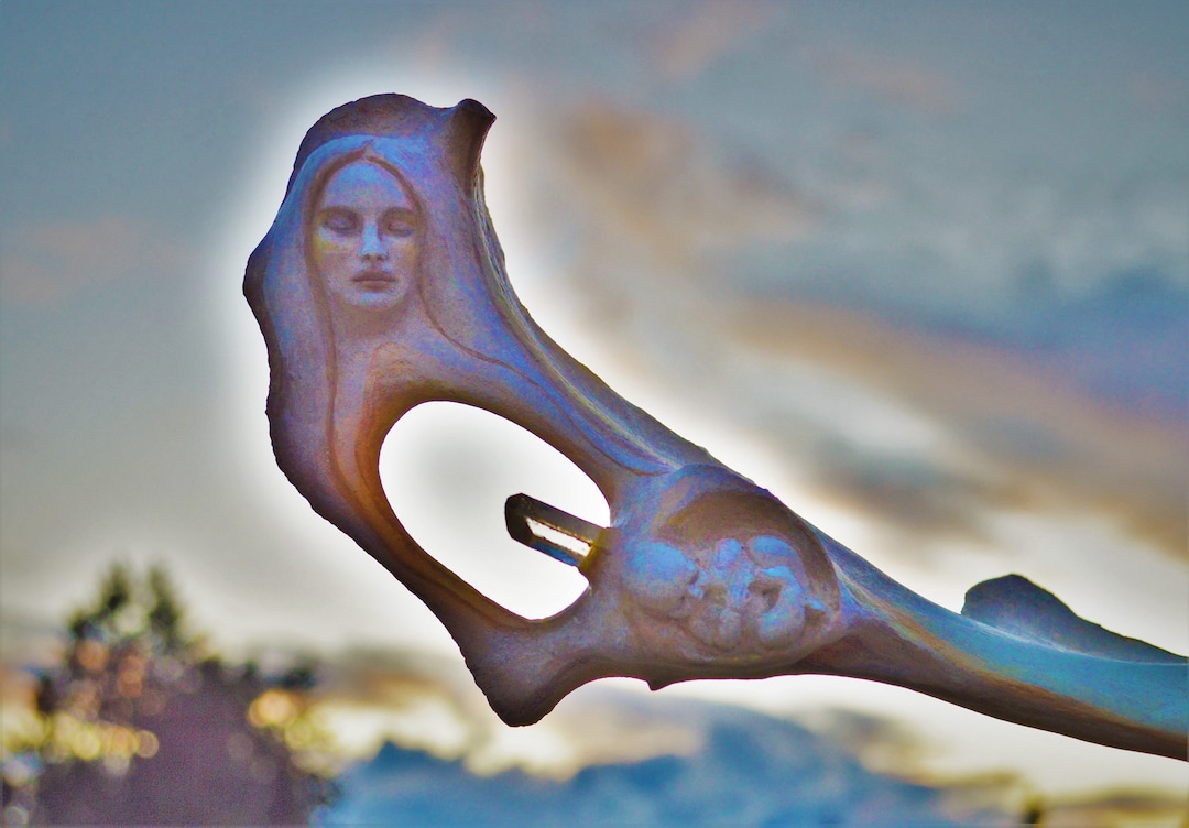 Bone Mother, Sacred Altar Sculpture With Crystal by Shaping Spirit ...