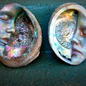 Moon Abalone Shell, Altar, Mother of Pearl, by Shaping Spirit, Debra ...