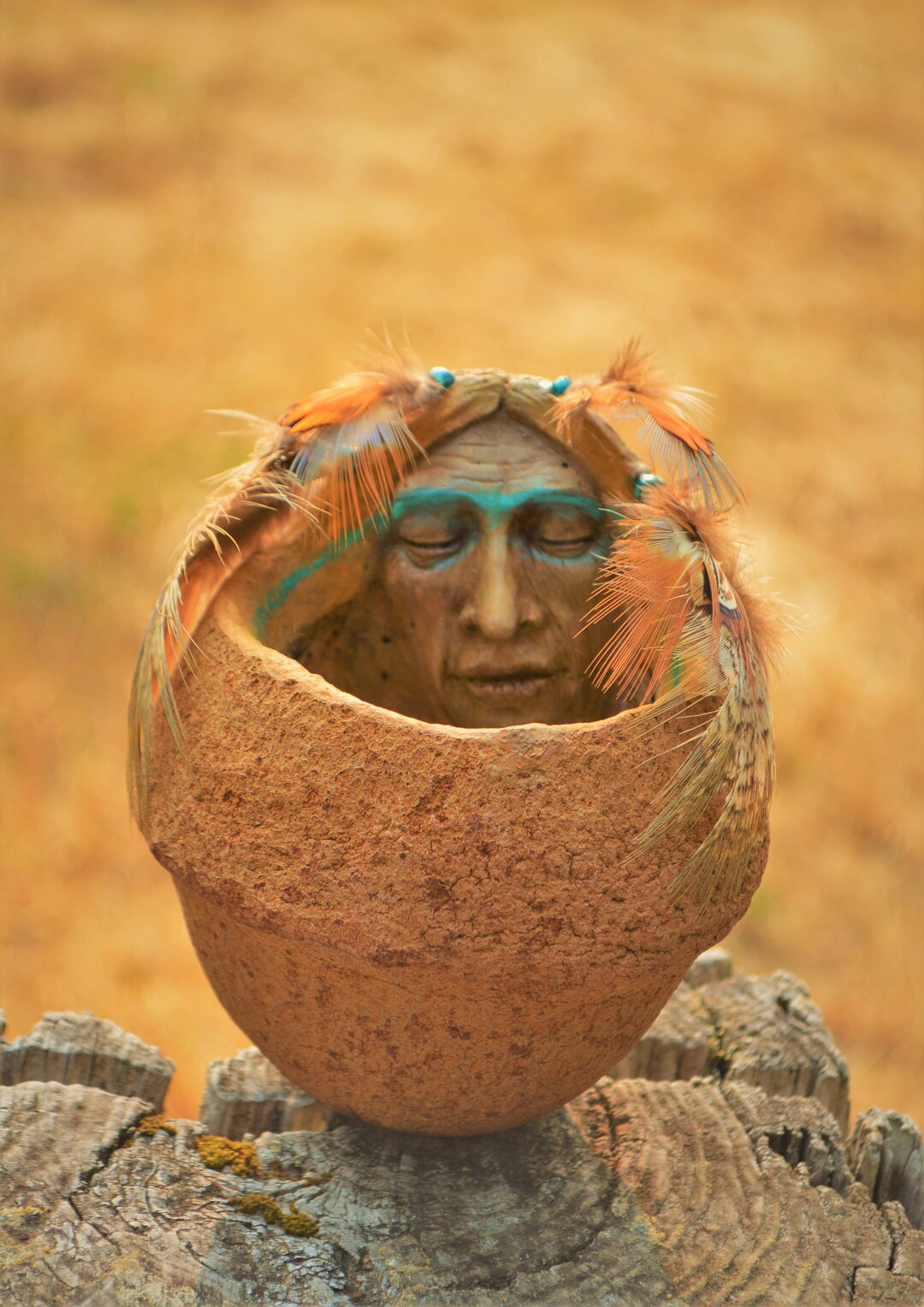 A Silent Prayer, Monkey Pot Bowl Sculpture by Debra Bernier ...