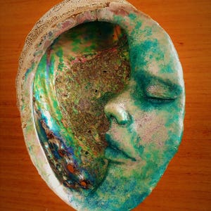 Moon Abalone Shell, Altar, Mother of Pearl, by Shaping Spirit, Debra ...