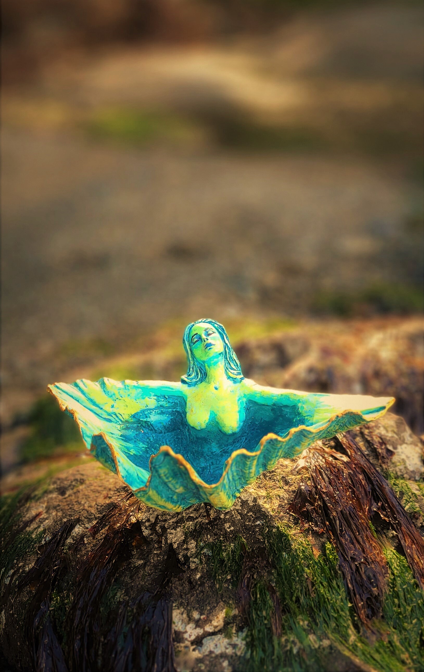 Ocean Treasure Bowl Clam Shell Goddess Altar Bowl Sculpture - Etsy