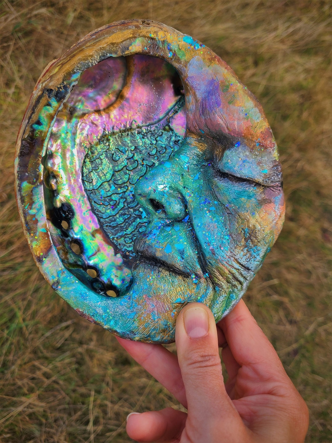 Abalone Moon Shell, Mother of Pearl, Elder Woman, by Debra Bernier ...
