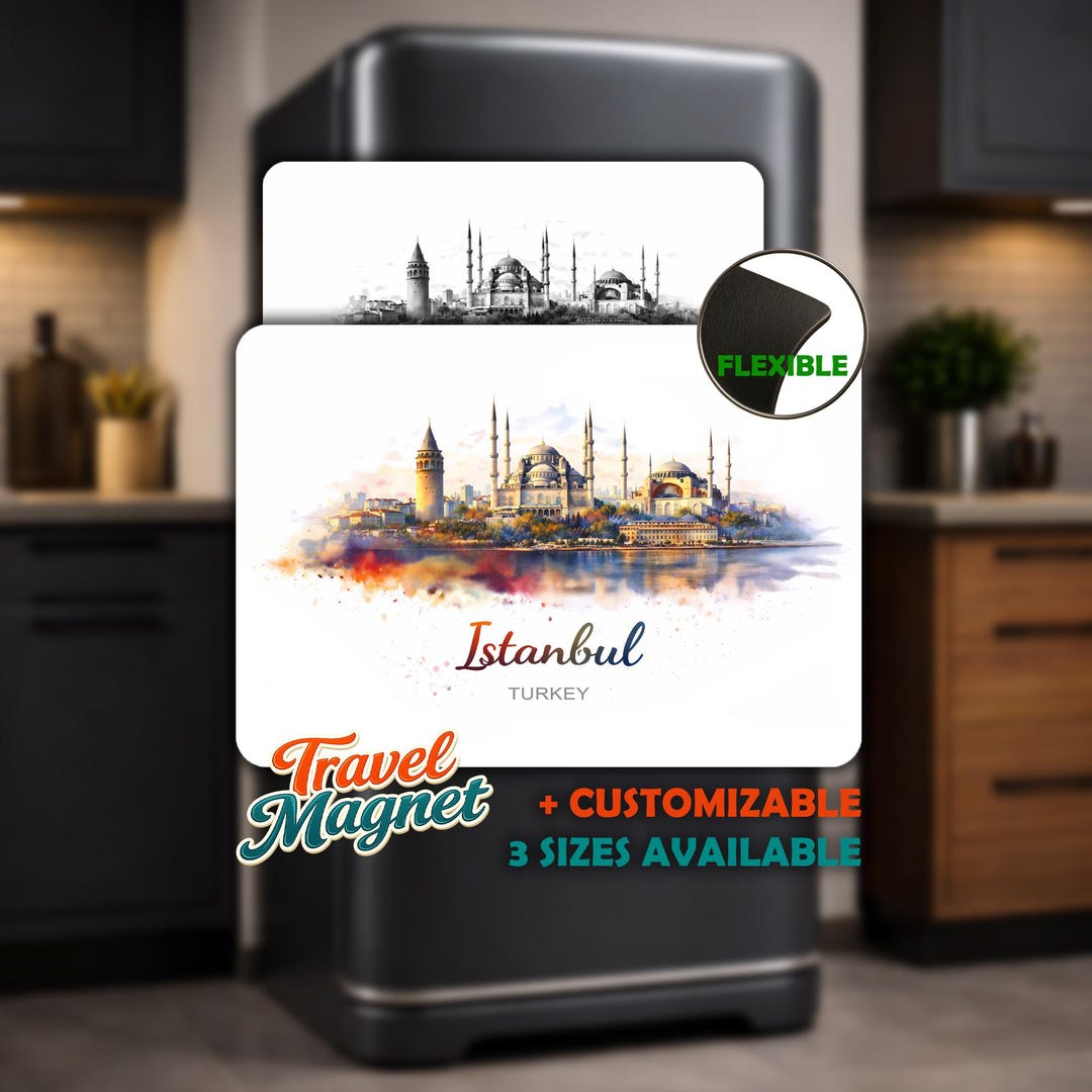 Personalized Istanbul Fridge Magnet • Flexible Flat Magnet • Istanbul ...