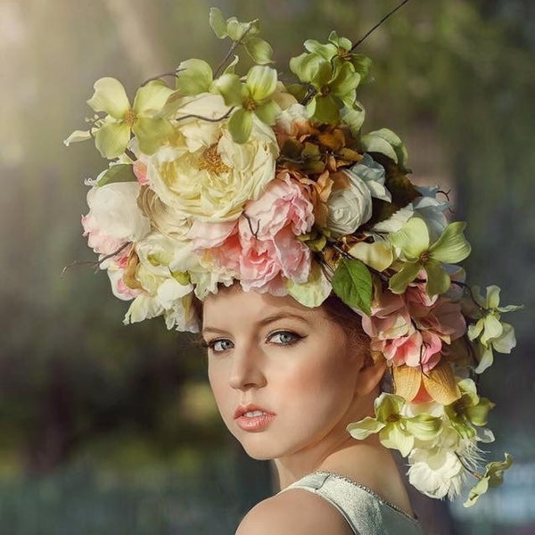 Flower Headpiece - Etsy