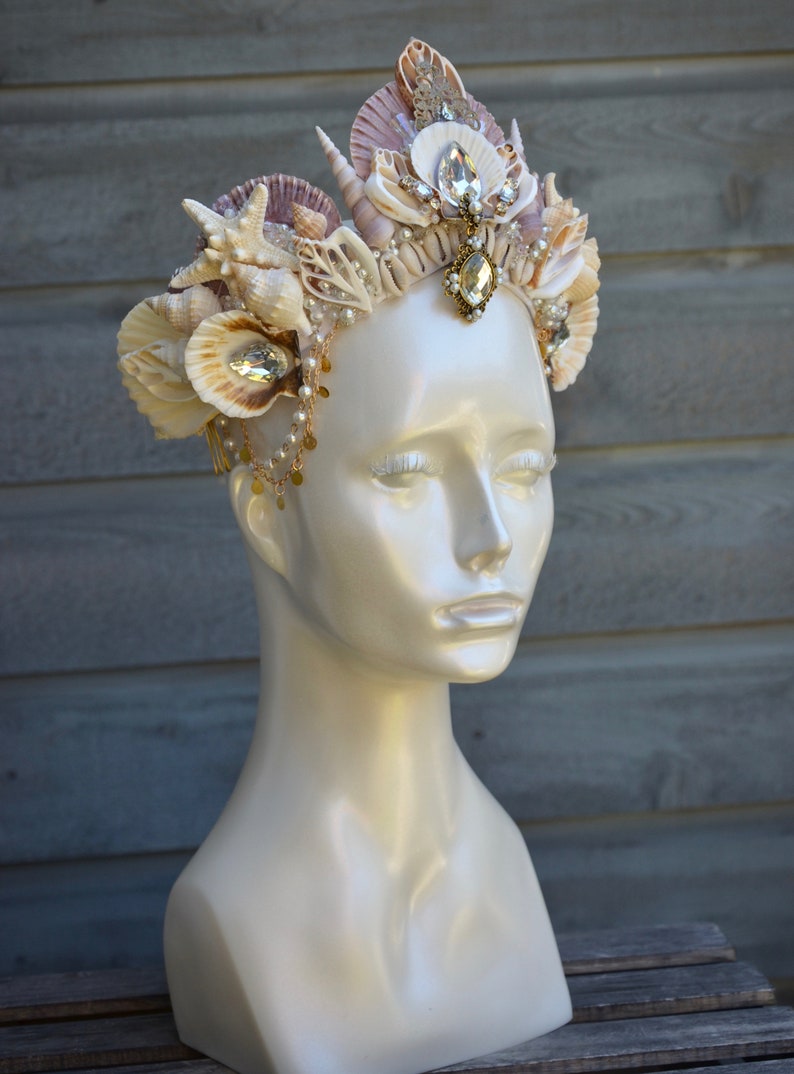 Seashell Mermaid Crown Adult Mermaid Headpiece Costume | Etsy