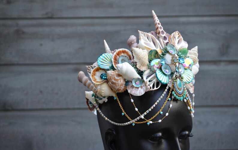 Seashell Mermaid Crown Adult Mermaid Headpiece Costume | Etsy