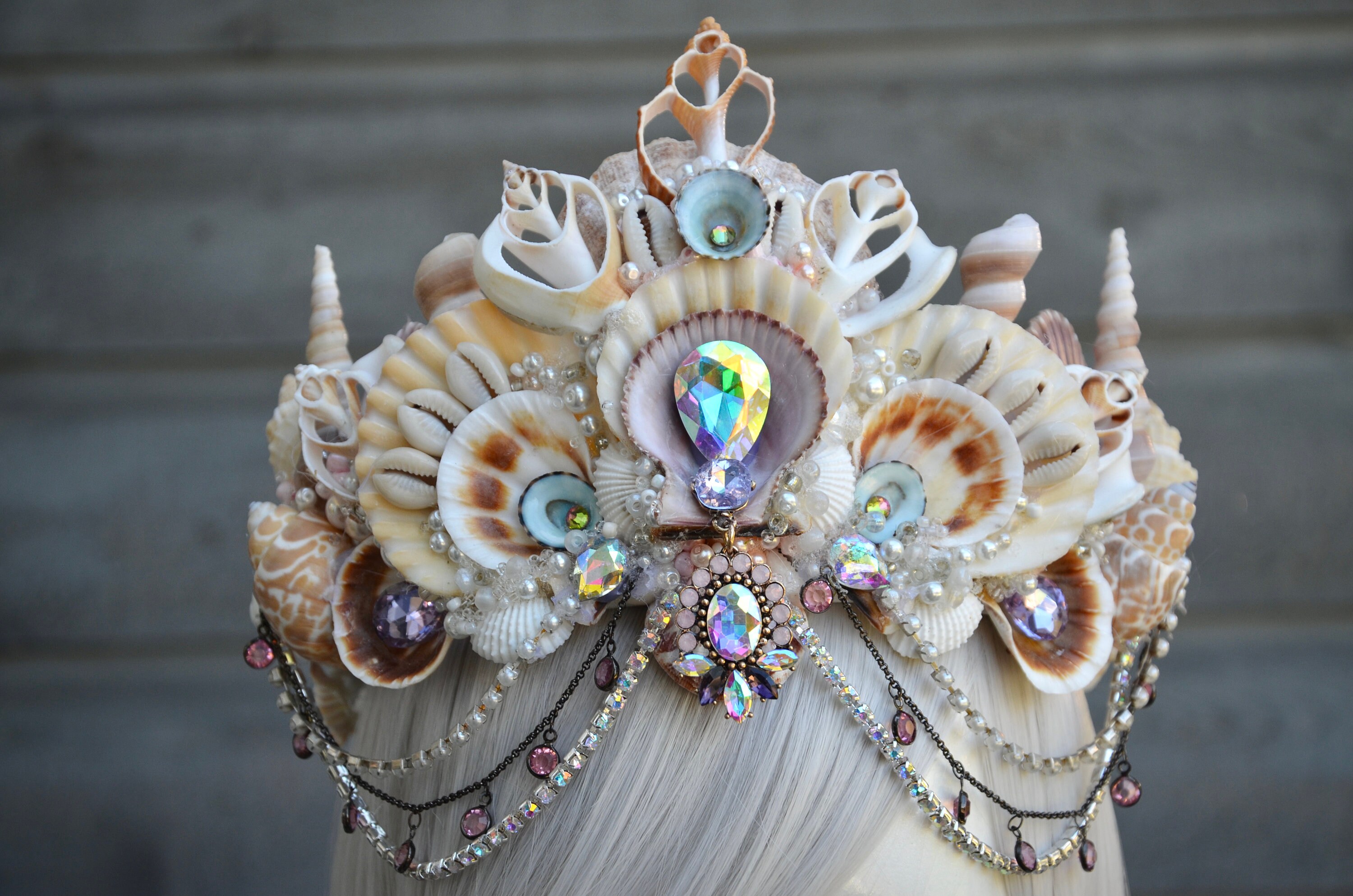 Mermaid Crown Adult Mermaid Costume Accessory Seashell | Etsy