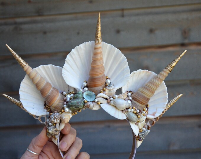 Shell Crown, Mermaid Crown, Ocean Crown, Mermaid Headpiece, Gifts for ...