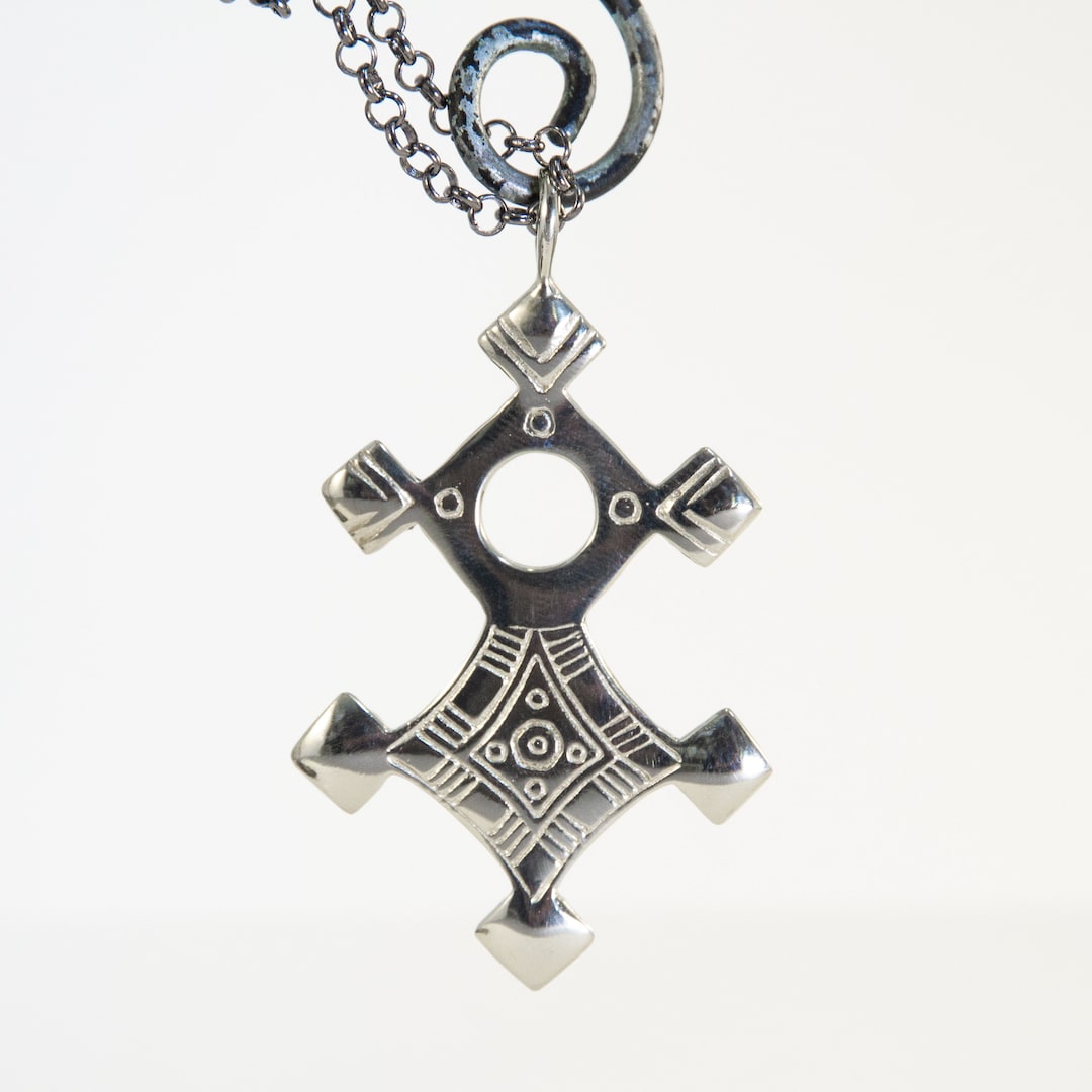 Inaranganak Tuareg Cross - "blue Men of the Desert", White Brass ...