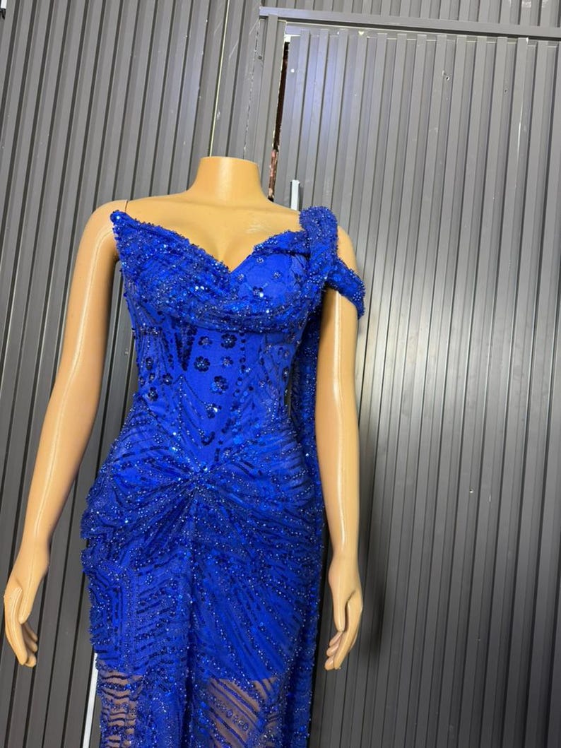 Blue Corset Wedding Dress,blue Corset Prom Dress, Beautiful African ...