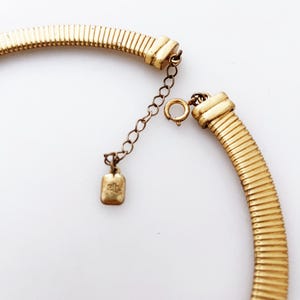 RLL Collar Necklace, Vintage Formed Metal Choker Necklace Ralph Lauren ...