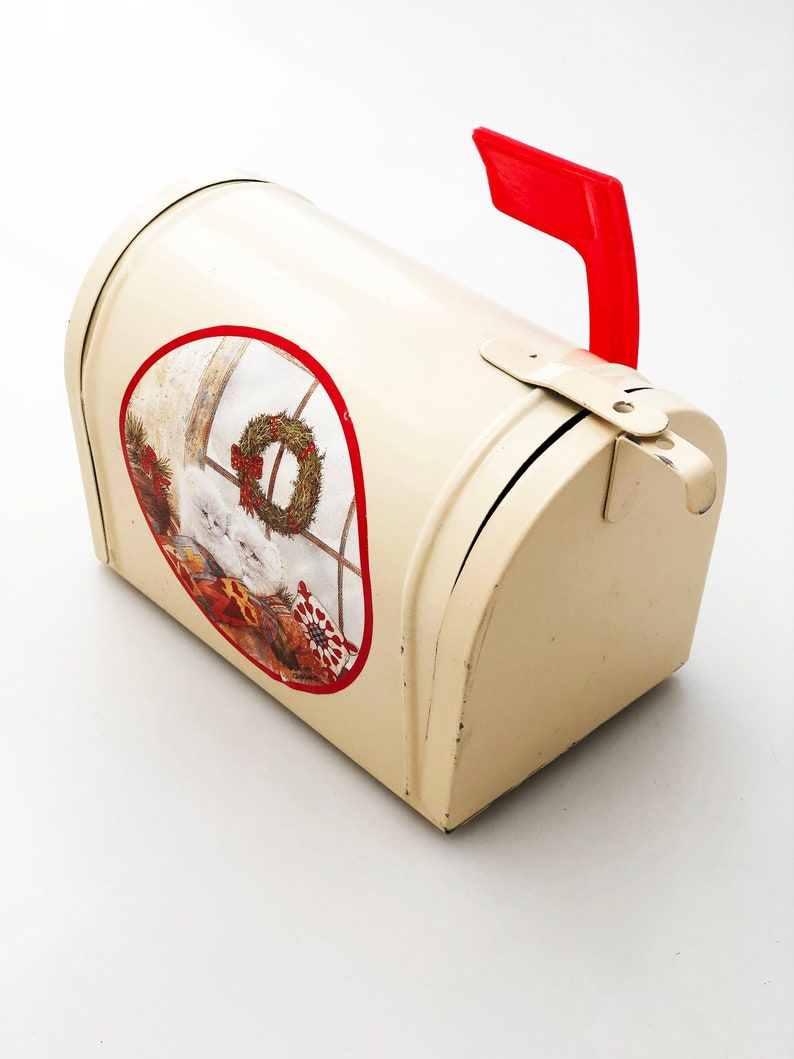 Miniature Mailbox Vintage Metal Mailbox Cat Kitten Themed - Etsy