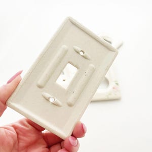 Light Switch Face Plate- Vintage Set of Two Switch Covers and Two ...