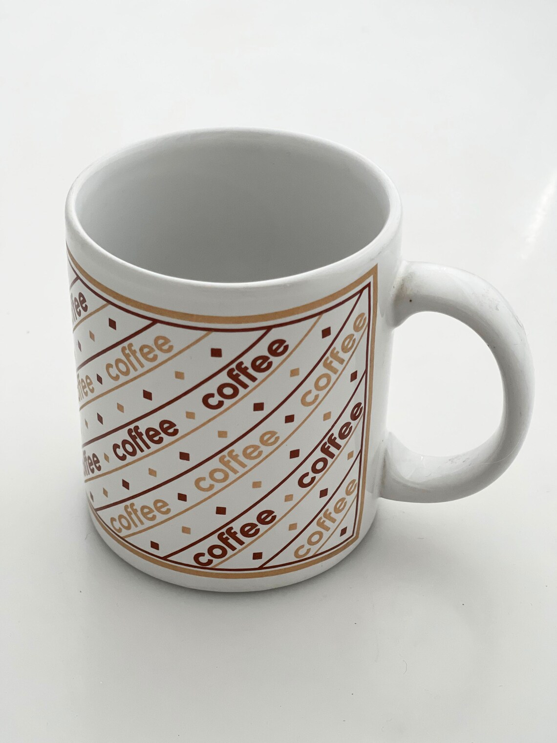 Vintage 90s Coffee Mug - Ceramic Vintage Graphics Houston Foods Office ...