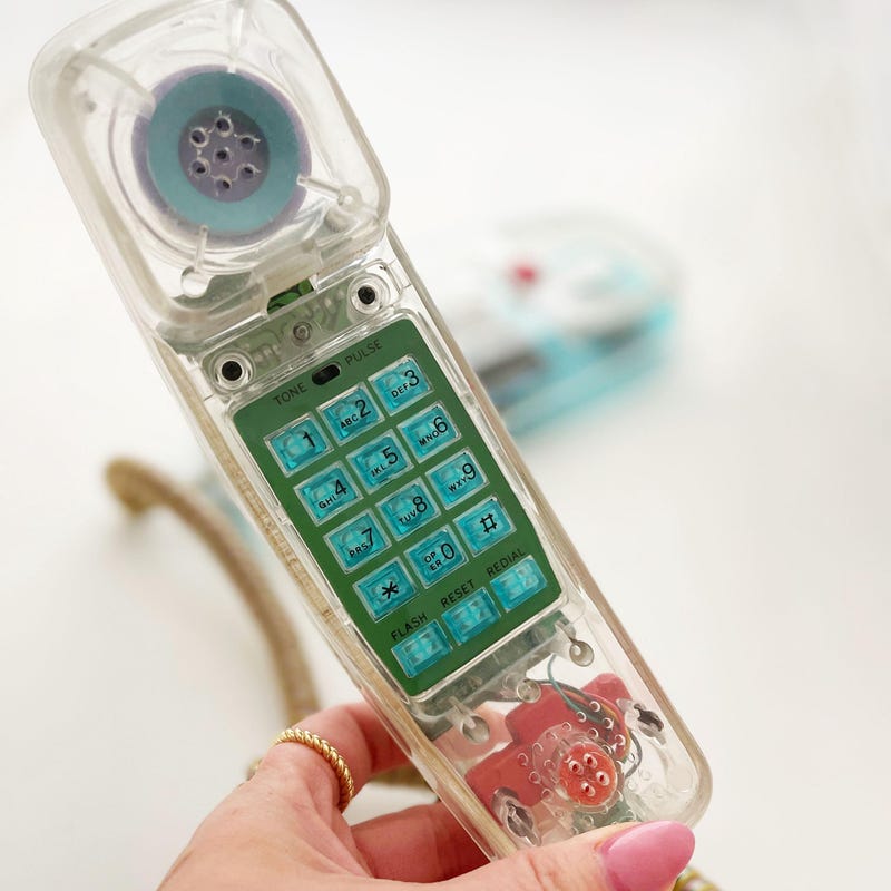Clear Landline Phone - Etsy