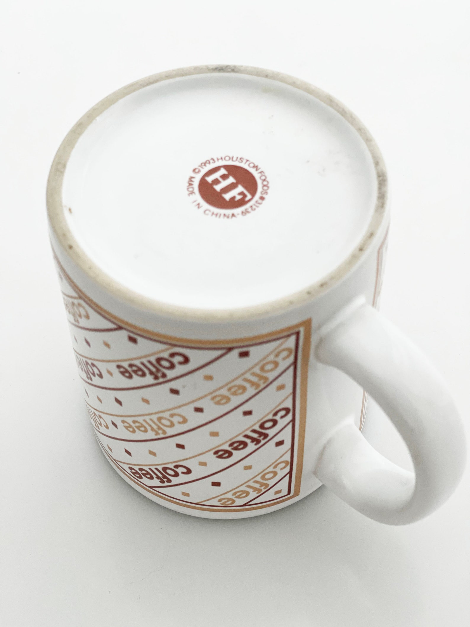 Vintage 90s Coffee Mug - Ceramic Vintage Graphics Houston Foods Office ...