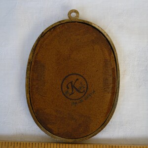 Vintage,venetian,florentine,oval Brass Alloy,frame With Renaissance ...