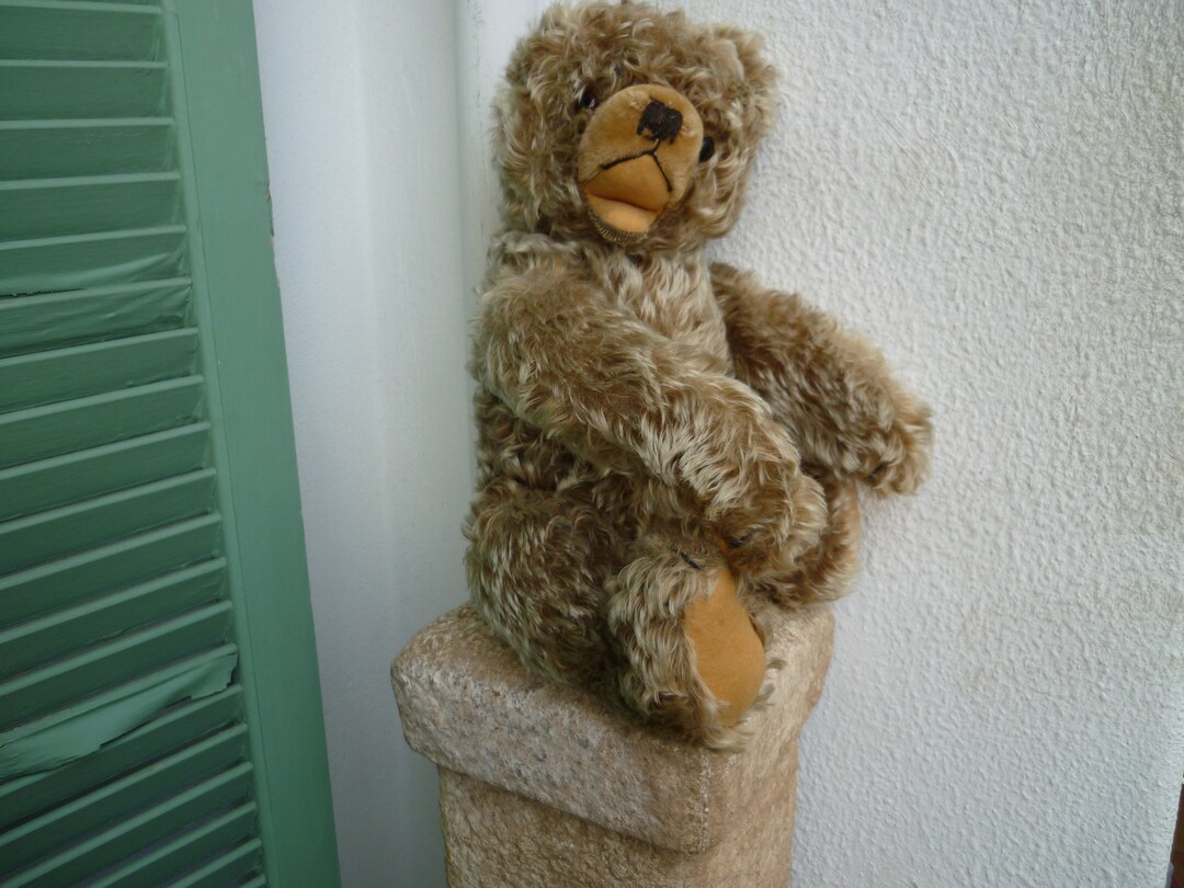 Vintage,fully Jointed,mohair,hunchback Zotty,teddy Bear,15'' Fully ...