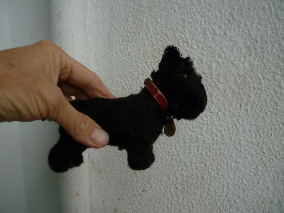 Rare,vintage,steiff Scotty Dog,smallest,4'' Black Scottish Terrier ...