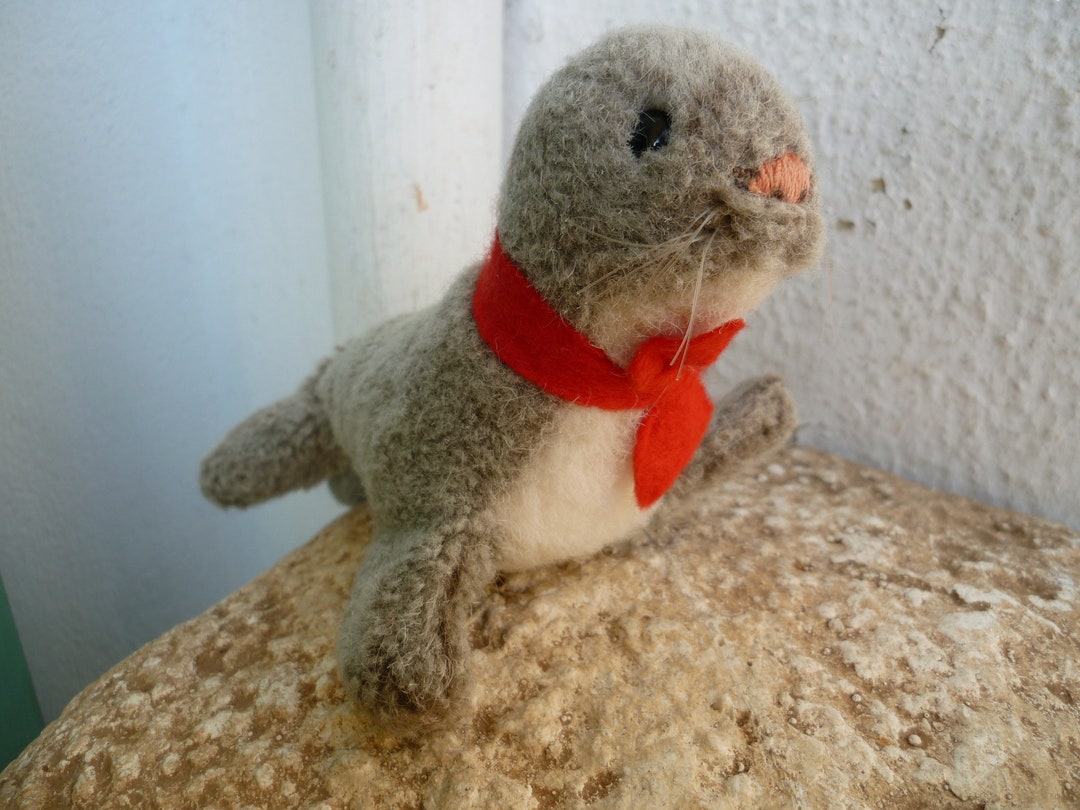 Vintage,steiff,plush Olly Seal,stuffed,german,plush Animal,silverscript ...