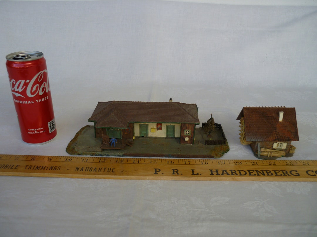 Lot of 2 Plastic Buildings,models Made in West Germany.vintage ...