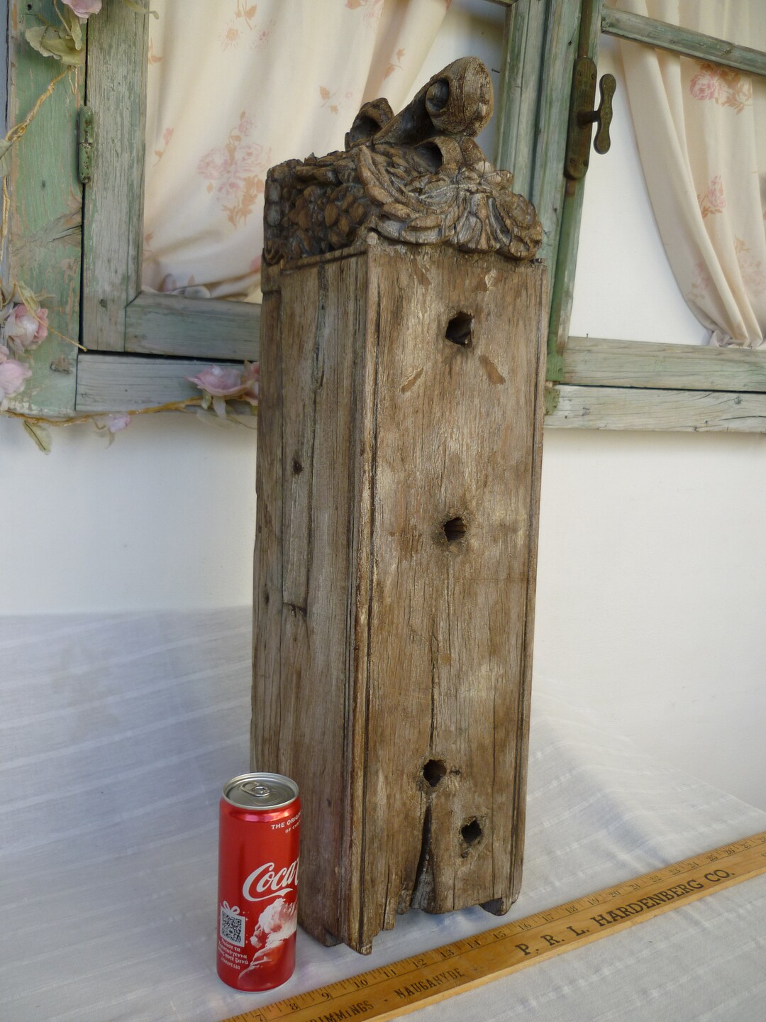 Antique,carved Indian Beam,heavy,wooden Lintel,architectural,oriental ...