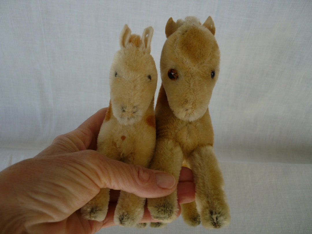 Pair of Vintage Steiff,mohair Ponies,pinto Pony,blonde & Tan Horses.no ...