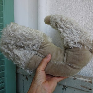 Vintage,steiff,taupe,grey,gray,large,reclining,snobby Poodle Dog ...