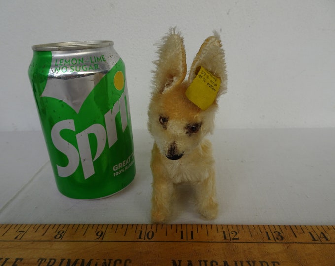 Steiff Xorry Fox Stuffed Animal,sitting Mohair Hardstuffed Glass Eyes ...