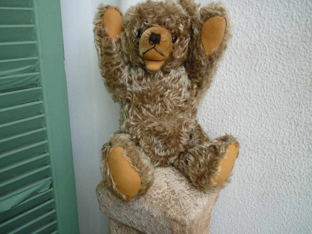 Vintage,fully Jointed,mohair,hunchback Zotty,teddy Bear,15'' Fully ...