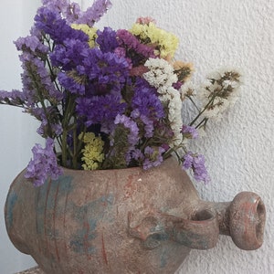 Vintage Greek,open Side Amphora,planter,handmade,clay Terracotta,garden ...