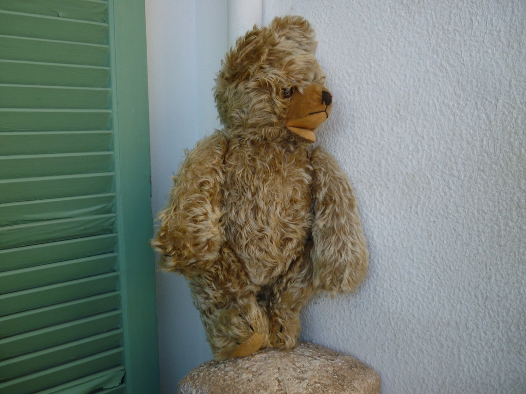 Vintage,fully Jointed,mohair,hunchback Zotty,teddy Bear,15'' Fully ...