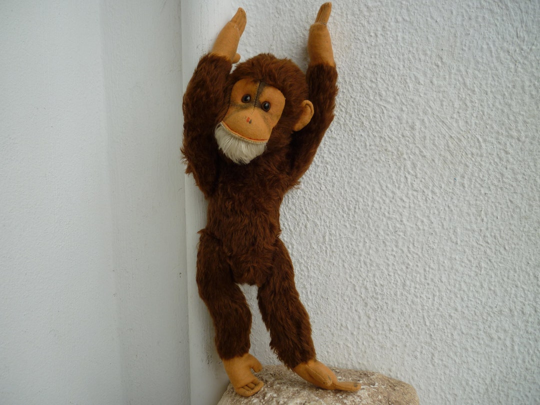 Vintage 14'' Hermann,chimpanzee,monkey,cuddly Chimp,working Squeaker ...