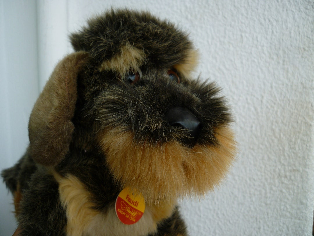 1980's,steiff 4151/40,raudi Dachshund Dog,yellow Label,ear Button ...