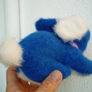 Vintage,plush,blue,albico,bunny Rabbit,sewn Nose,monofilament Whiskers ...