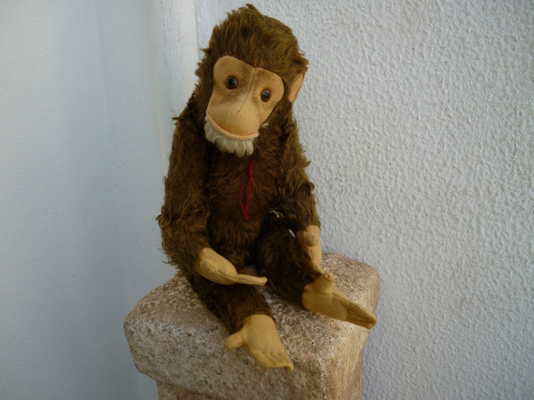 Vintage 14'' Hermann,chimpanzee,monkey,cuddly Chimp,working Squeaker ...