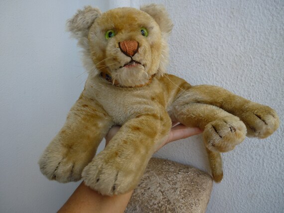 Rare German Antique Stuffed Lion