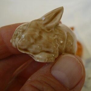 Joblot of 5,vintage,glazed Ceramic Rabbits,bunnies,miniature Bunny ...