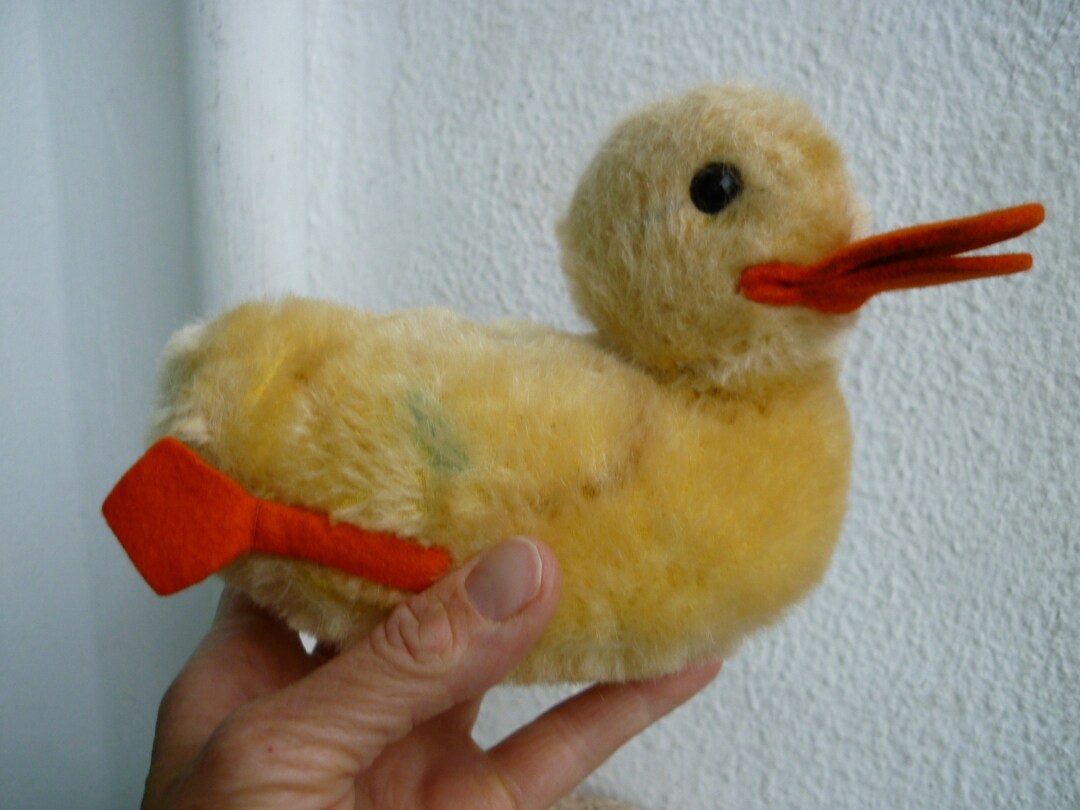 Vintage Steiff,yellow,swimming Duckling,mohair Duck,swivel Head ...
