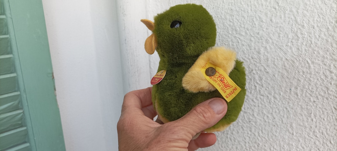 Vintage,1980's Steiff,plush,ente Cosy Starly Duck,yellow Flag 5382,12 ...