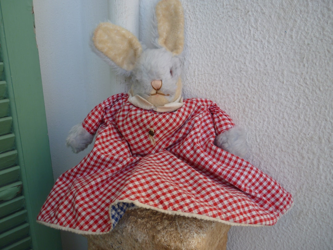 Vintage Trudi,topsy Turvy,plush Bunny Rabbit & Bear,reversible Toy ...