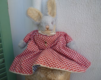 Vintage Trudi,topsy Turvy,plush Bunny Rabbit & Bear,reversible Toy ...