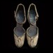 Antique Art DECO SWAN SHOES, Hand Painted Swans With Outstretched Wings ...