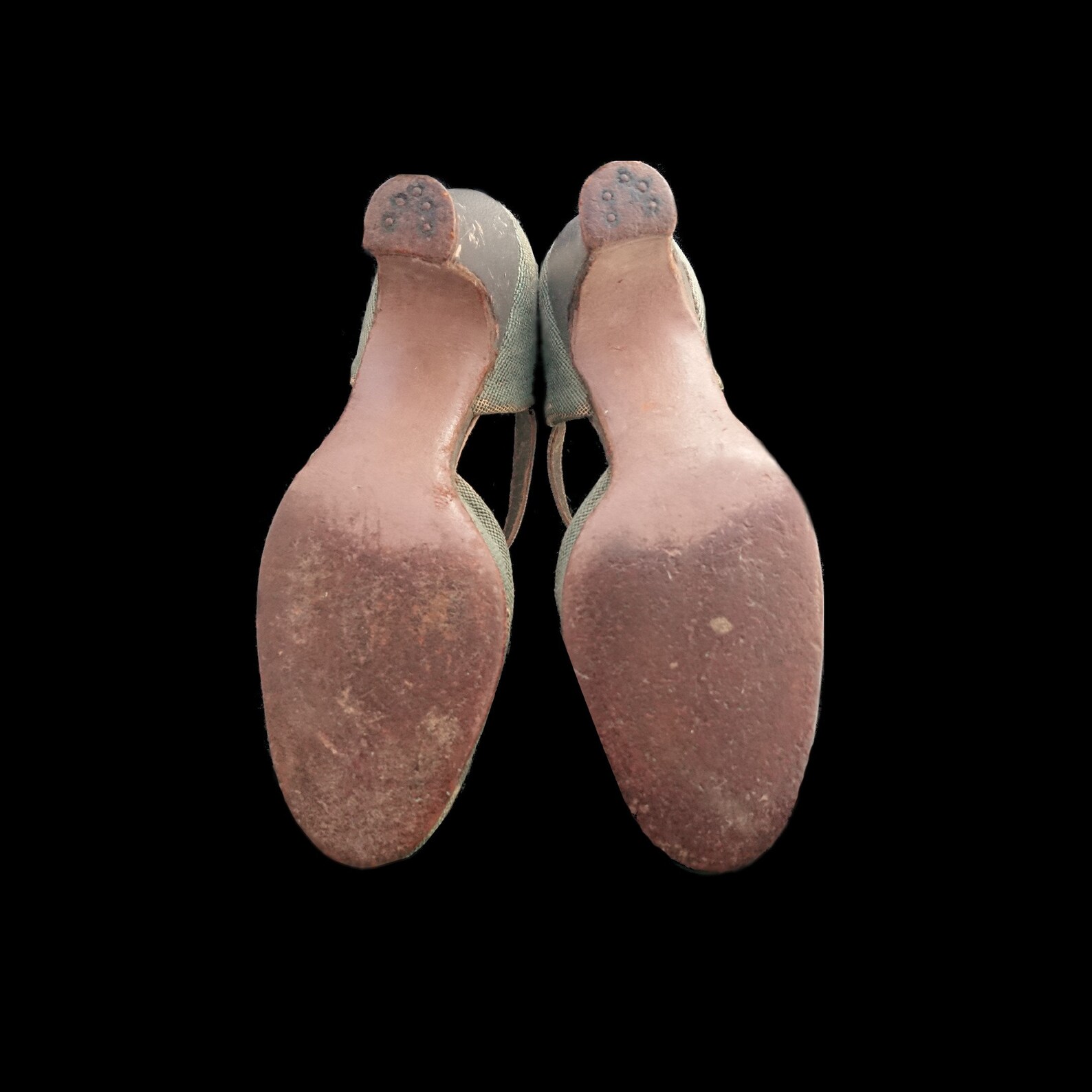 Antique Art DECO SWAN SHOES, Hand Painted Swans With Outstretched Wings ...