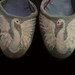 Antique Art DECO SWAN SHOES, Hand Painted Swans With Outstretched Wings ...